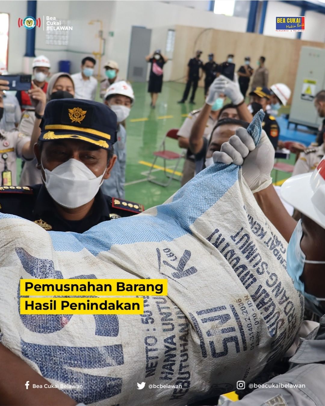 Pemusnahan Barang Hasil Penindakan - Bea Cukai Belawan