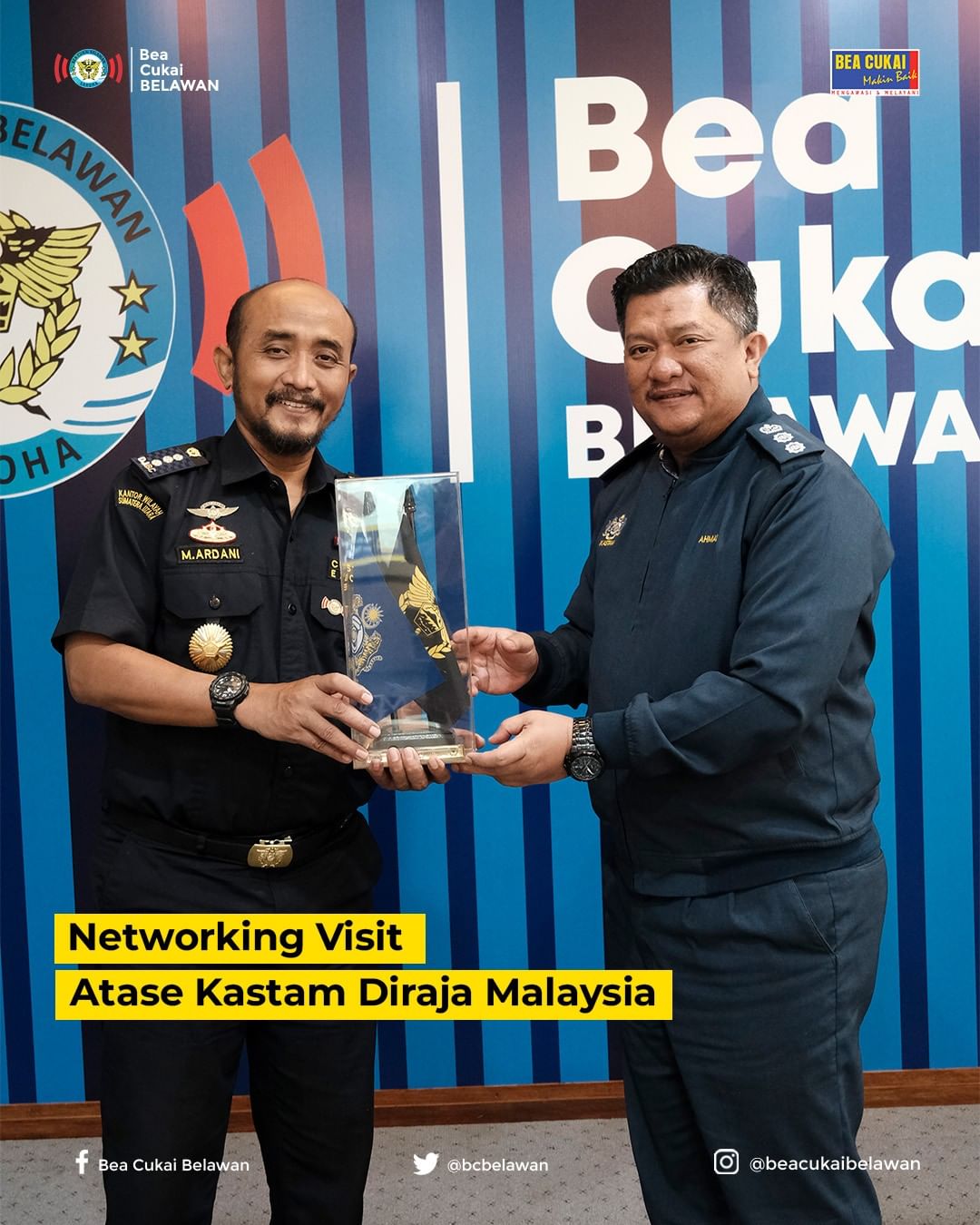 Networking Visit Atase Kastam Diraja Malaysia - Bea Cukai Belawan